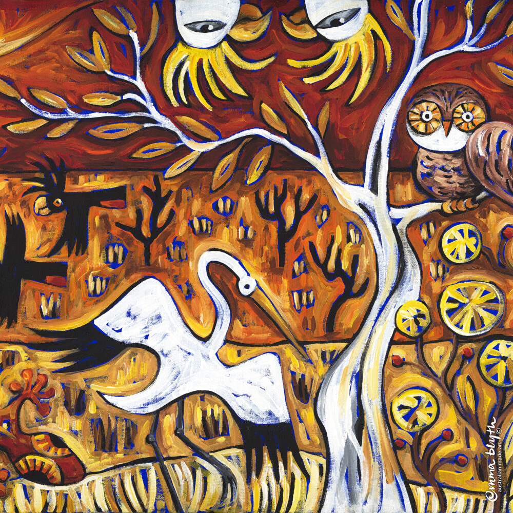 Outback Art Print 30cm - Emma Blyth - Australian Made Art